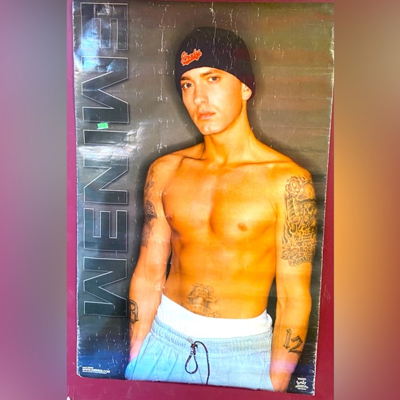 Eminem | Wall Decor | Rare Vintage Eminem Rap Poster | Poshmark